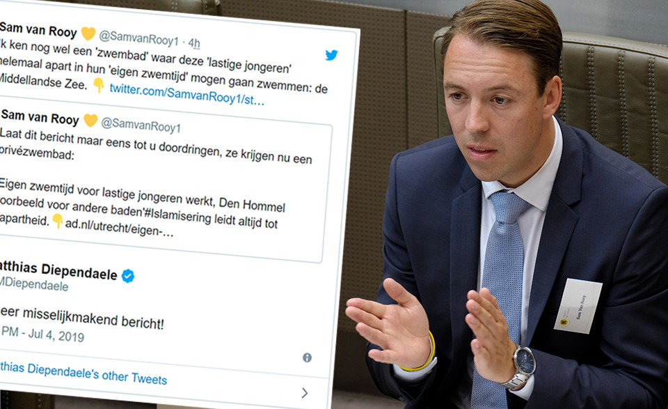 Commotie rond tweet Vlaams Belanger Sam Van Rooy over lastige jongeren ...