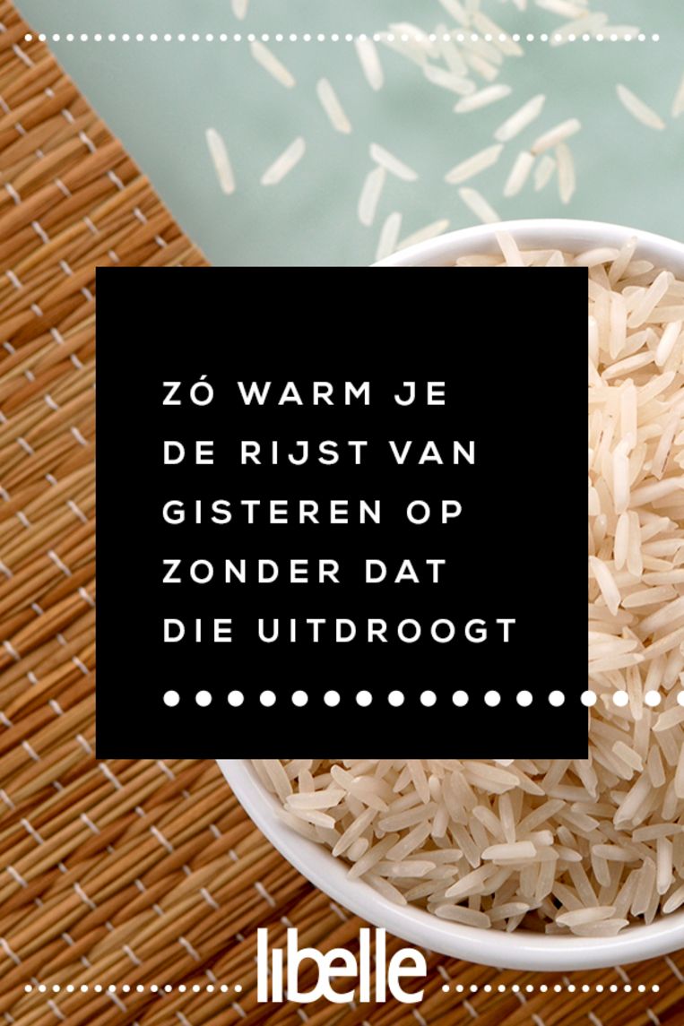 Rijst opwarmen zonder dat die uitdroogt? Déze opvallende lifehack gaat ...