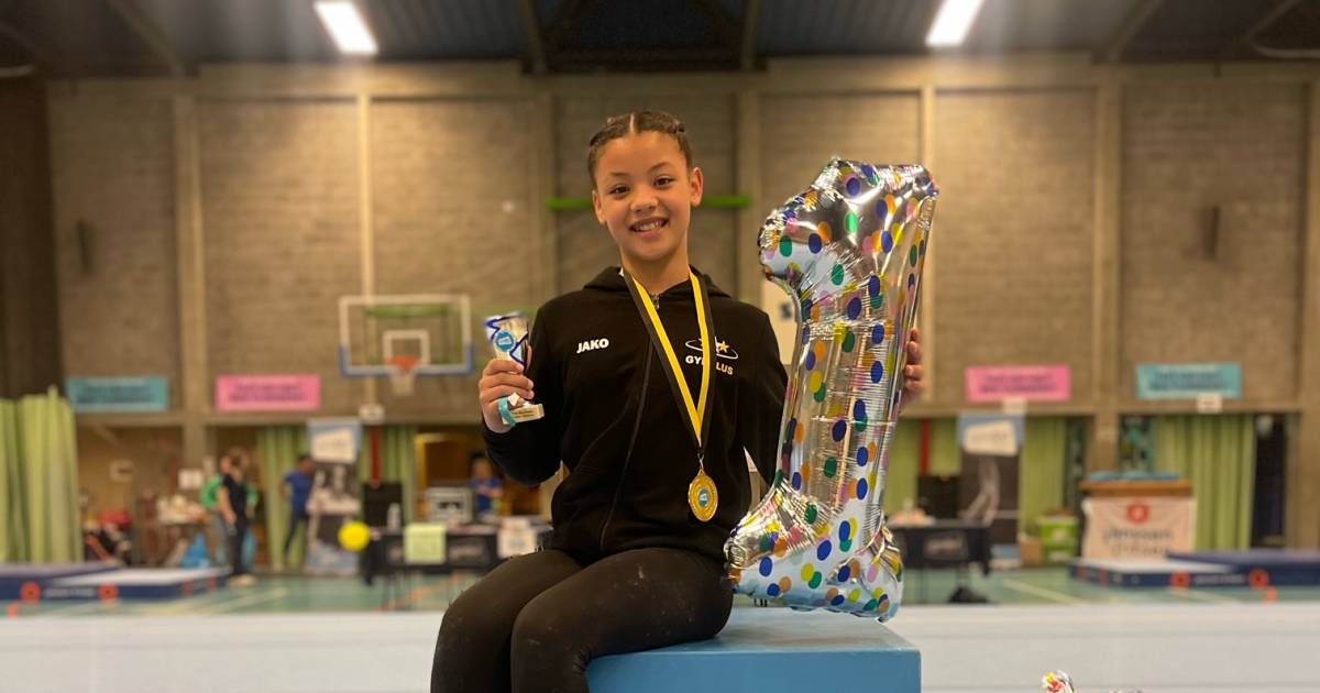 Liah Davids (10) is Vlaams kampioene toestelturnen en mocht nu al ...
