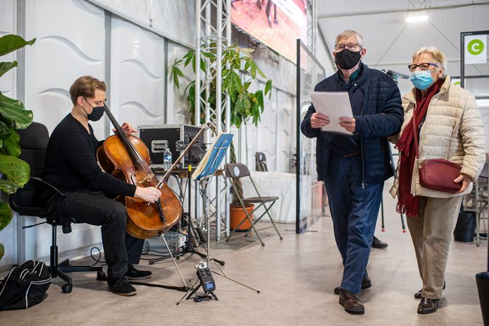 Eerst een spuitje, dan een streepje muziek: cellist van Night of the ...