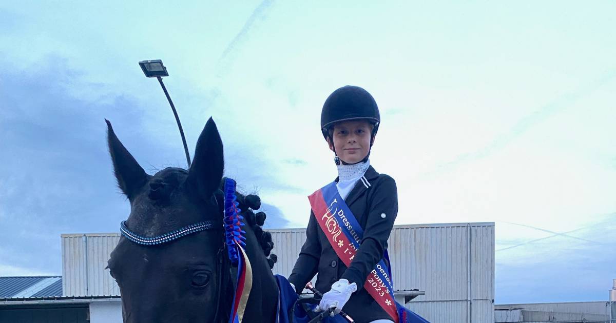 Eerste plaats voor Jill (13) op Oost-Vlaams kampioenschap dressuur ...