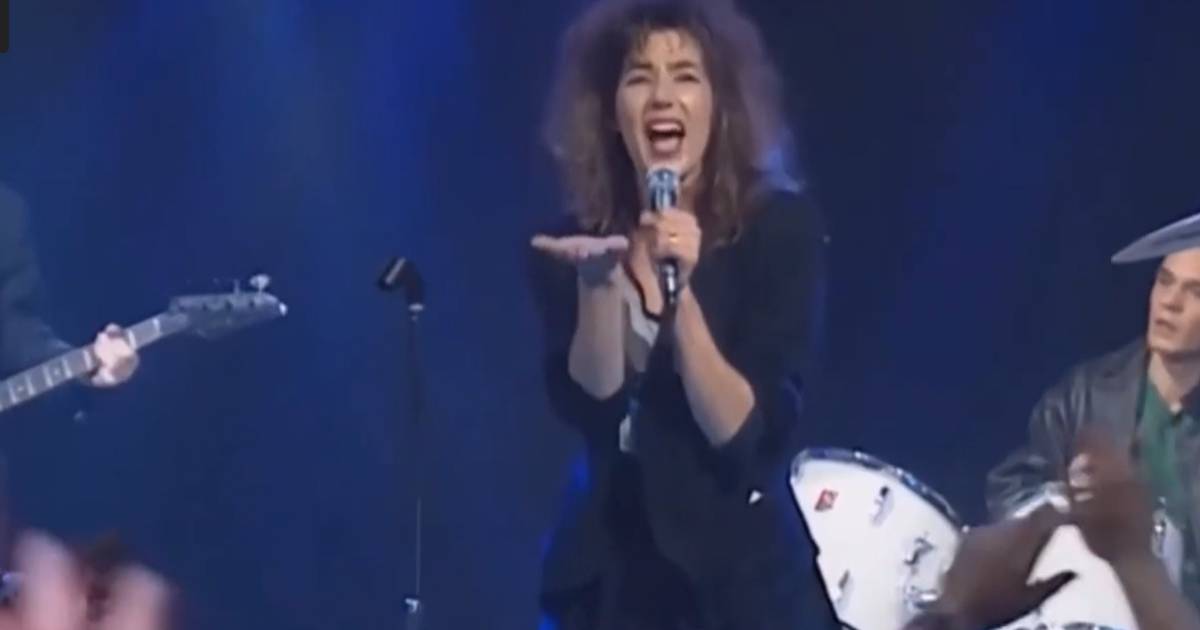 Bea Van der Maat stond als zangeres van Won Ton Ton ook op het podium ...