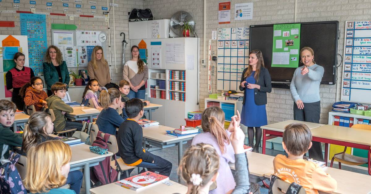 Minister op bezoek bij leerlingen basisschool die armoedeplan bedenken ...