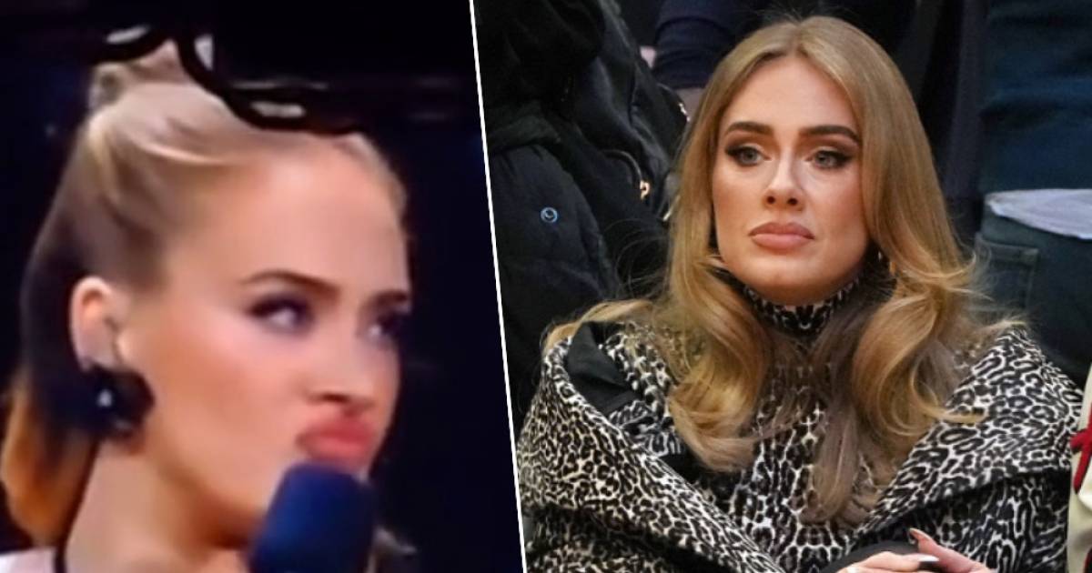 KIJK. Adele geeft uitleg bij virale meme van zichzelf: “Dat zijn geen fillers, ik was aan het ...