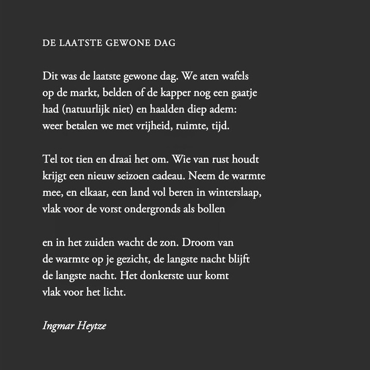 Een dichter die viraal gaat in lockdowntijd: ‘Blijkbaar is er behoefte ...