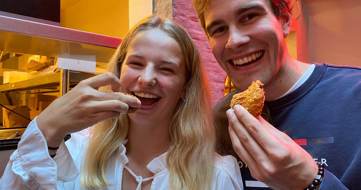 Jarige Amber en Koen eten de meeste kaaskroketten op Nationale ...