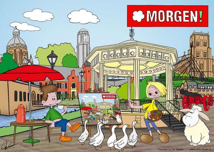 Politieke thema's gevat in cartoons: ‘We willen dat ons boekje niet ...