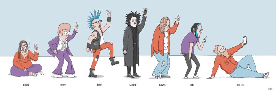 Van hippie tot hipster: vijftig jaar subculturen op een rij | TROUW