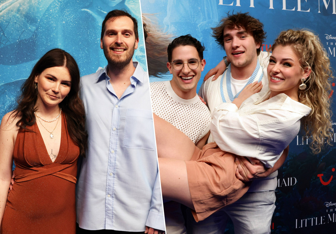 IN BEELD. Zwangere Kato en K3-zangeres Julia zonder pijn op filmpremière ‘The Little Mermaid ...