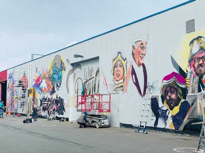 Muurschildering van Ilse en Kamiel krijgt kleur: “Ook Cyriel Troch ...