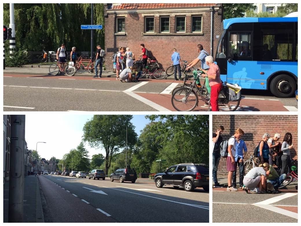 Val met fiets zorgt voor consternatie in centrum Zwolle | Foto | AD.nl