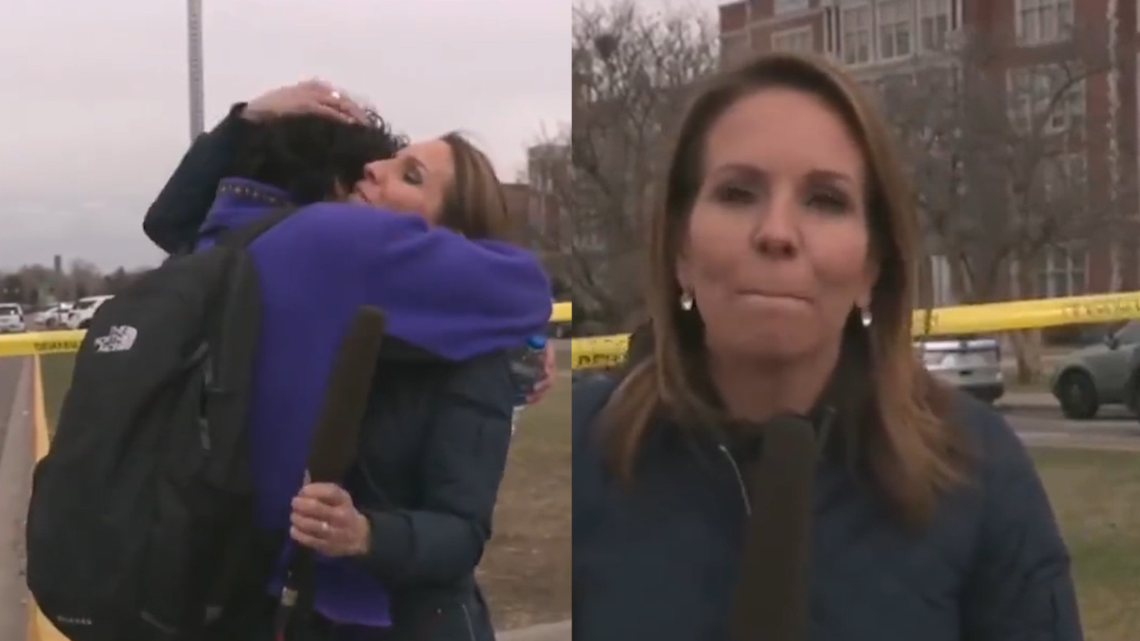 KIJK. Emotioneel moment: journaliste brengt live verslag uit over ...