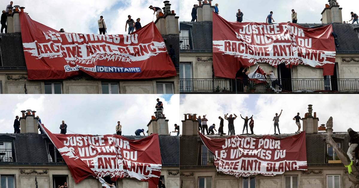Une banderole contre le “racisme anti-blanc” provoque une bagarre sur ...