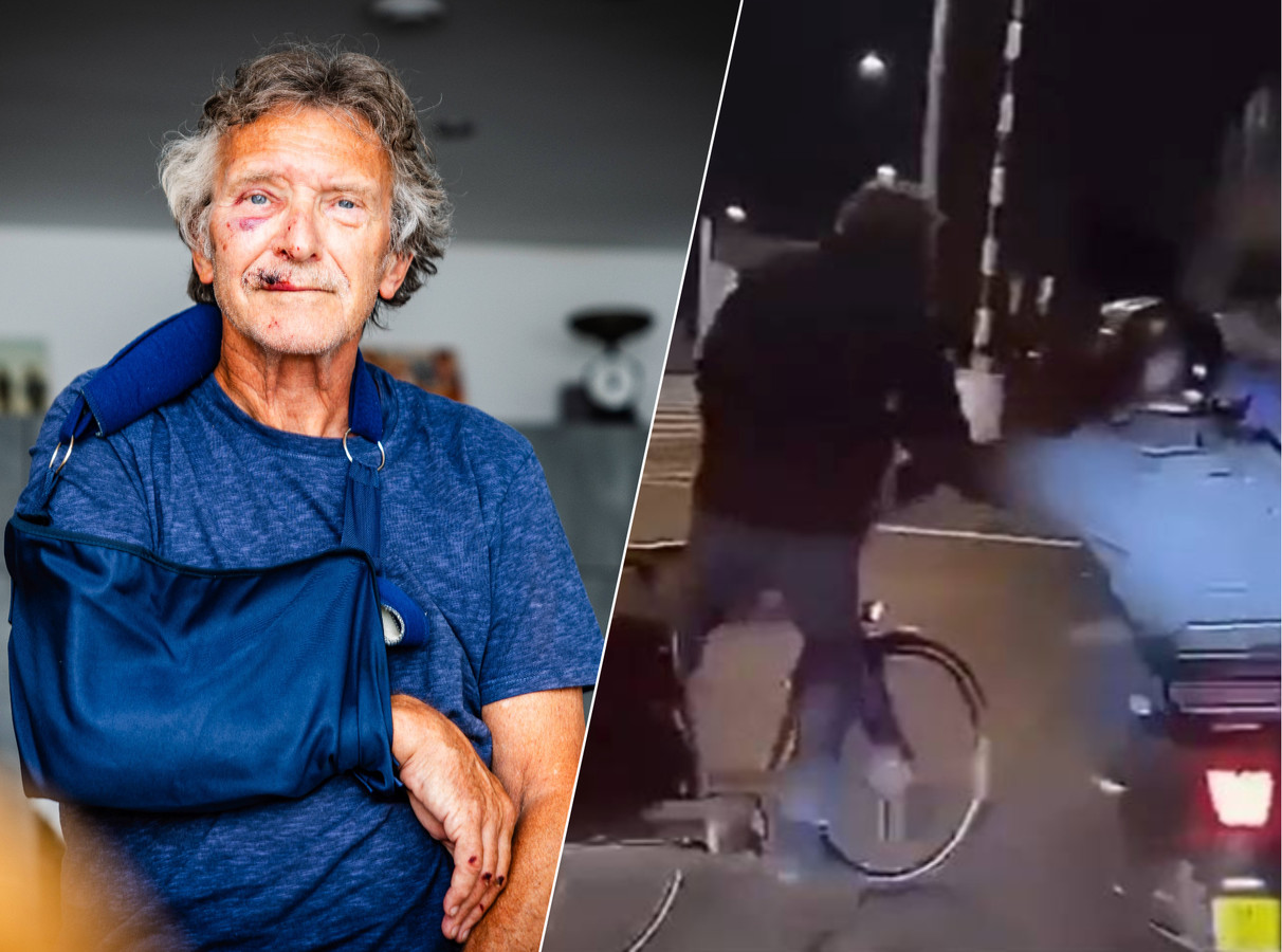 Scooteraars brengen Krijn (72) bewust ten val en filmen het nog ook ...