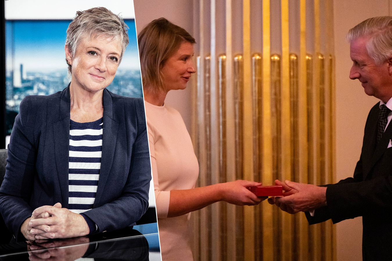 Martine Tanghe krijgt postuum ereteken van koning Filip, dochter Clara ... Martine Tanghe krijgt postuum ereteken van koning Filip, dochter Clara ...