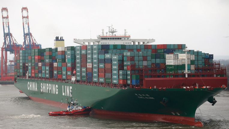 Grootste containerschip ter wereld meert morgen aan in Zeebrugge