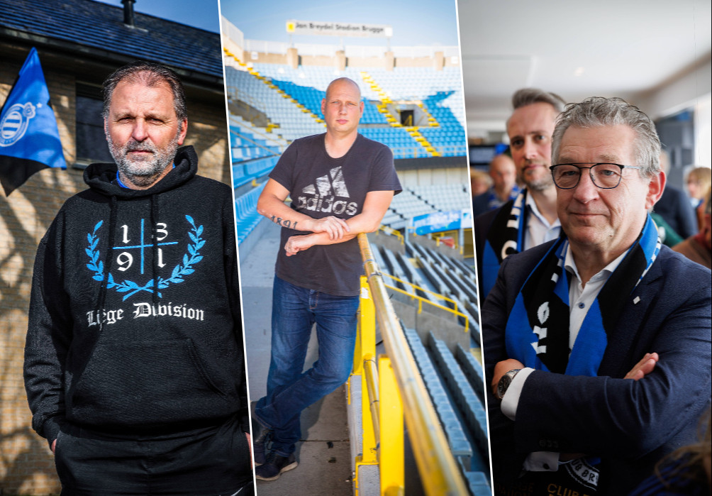 Club Brugge-supporters reageren, de dag na de aankondiging dat hun ...