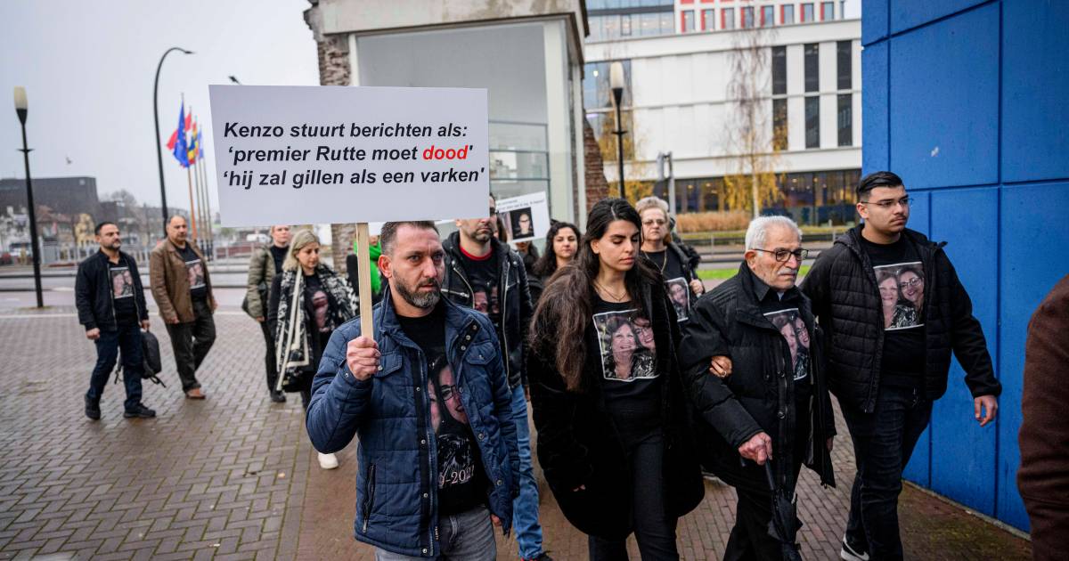Emotionele taferelen na strafeis tegen kruisboogschutter Kenzo K. voor ...