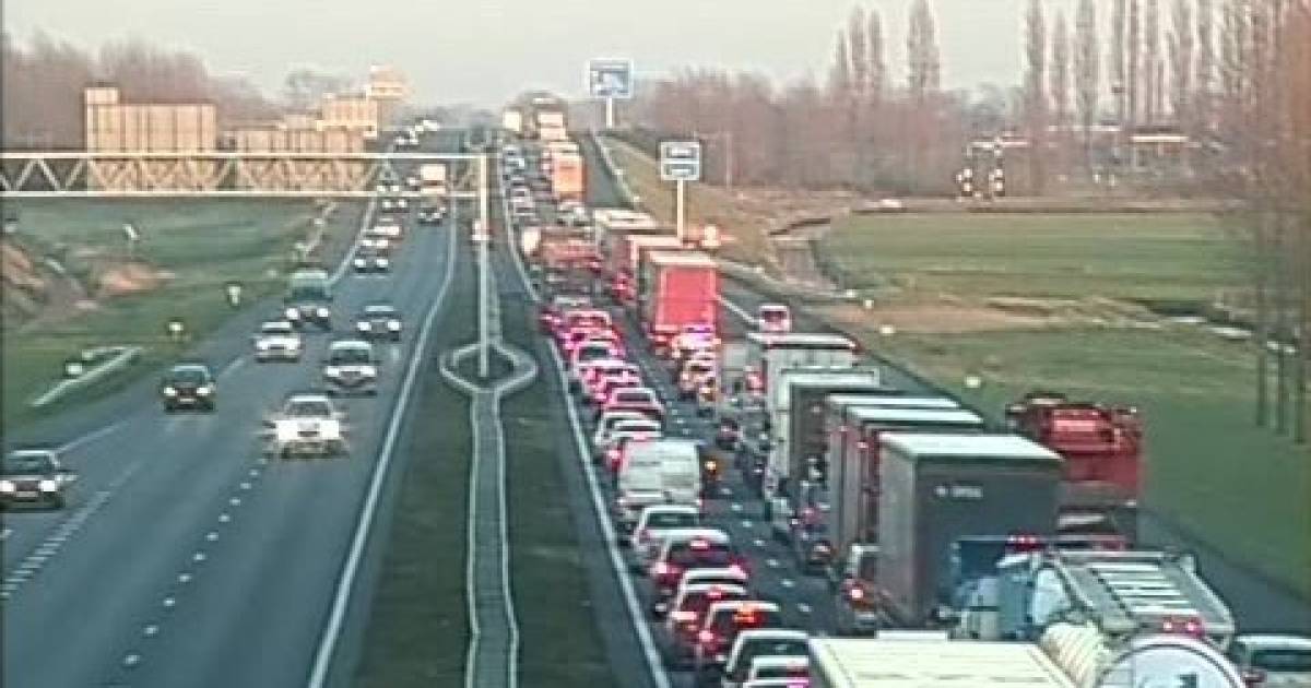 Ongeluk met meerdere voertuigen op de A15, vertraging opgelost | Zaltbommel | bd.nl