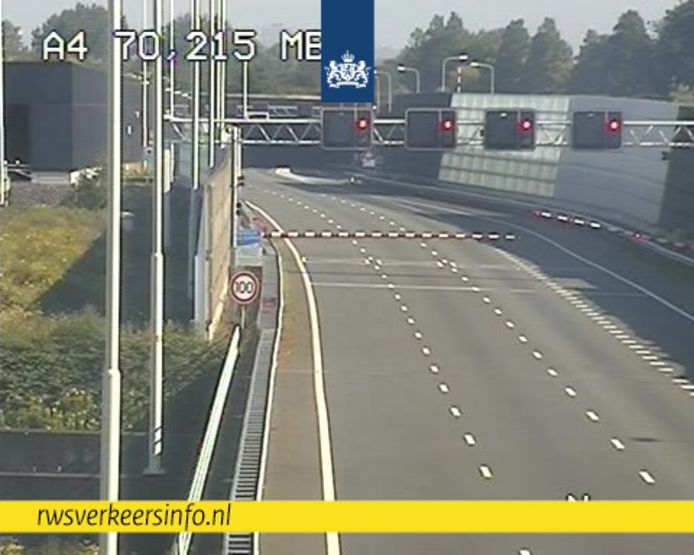 Ketheltunnel richting Den Haag dicht door technische storing | Schiedam | AD.nl