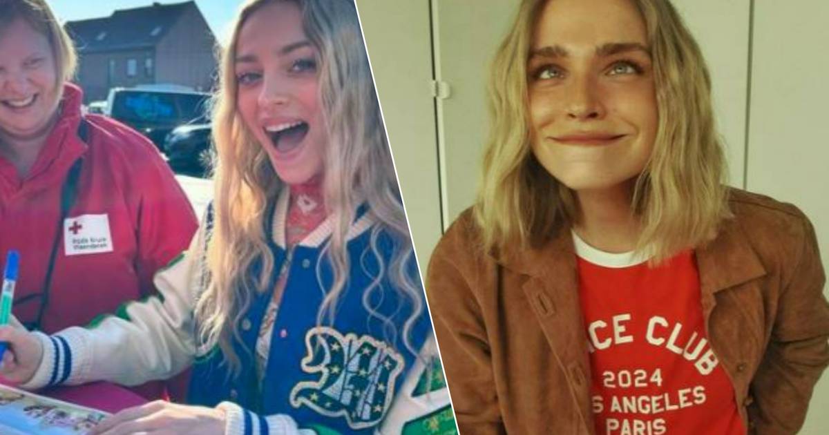 BV 24/7. CAMILLE geeft aftrap Rode Kruis-stickeractie en wie is deze gekke blondine? | BV | hln.be