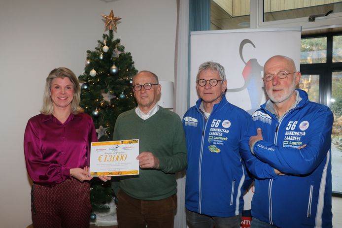 Cheque van 13.000 euro voor de Populier dankzij Roparun | De Peel | ed.nl