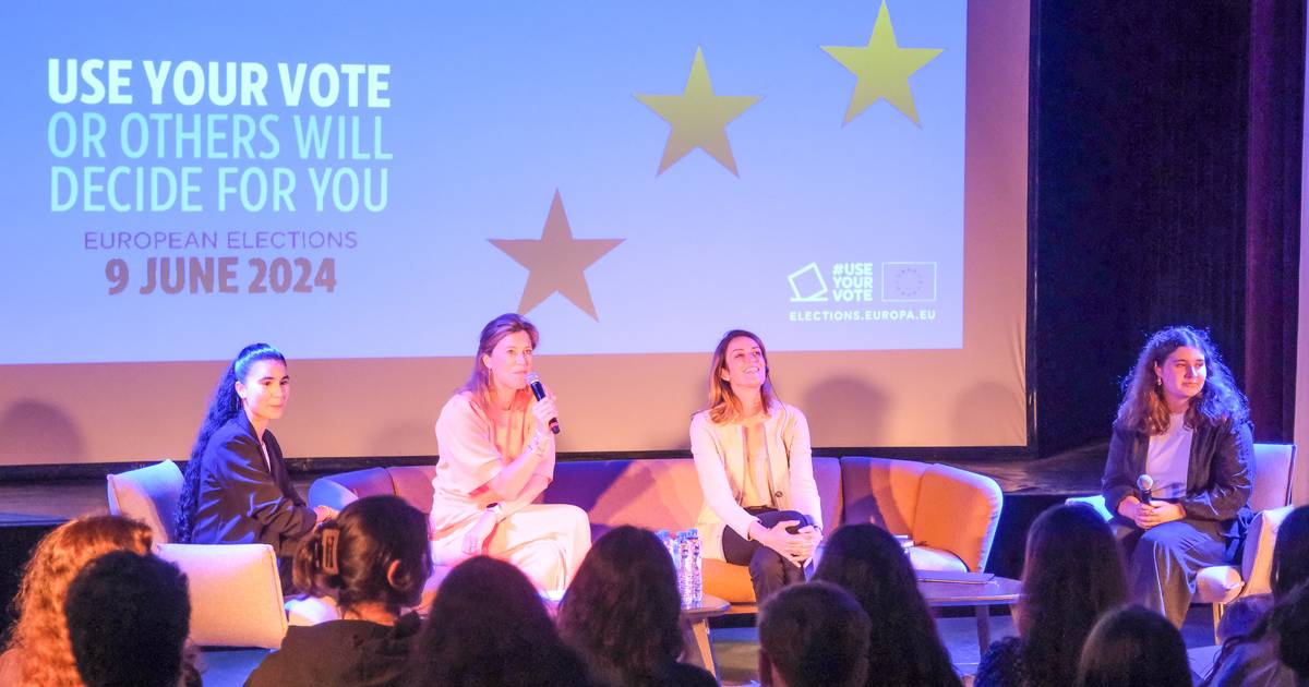 Leerlingen GO!Kompaz in gesprek met minister Verlinden en voorzitter ...