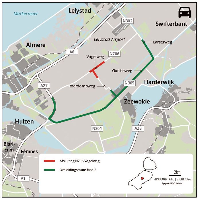 Groot onderhoud N706 Vogelweg en Roerdompen Flevoland | Flevoland ...