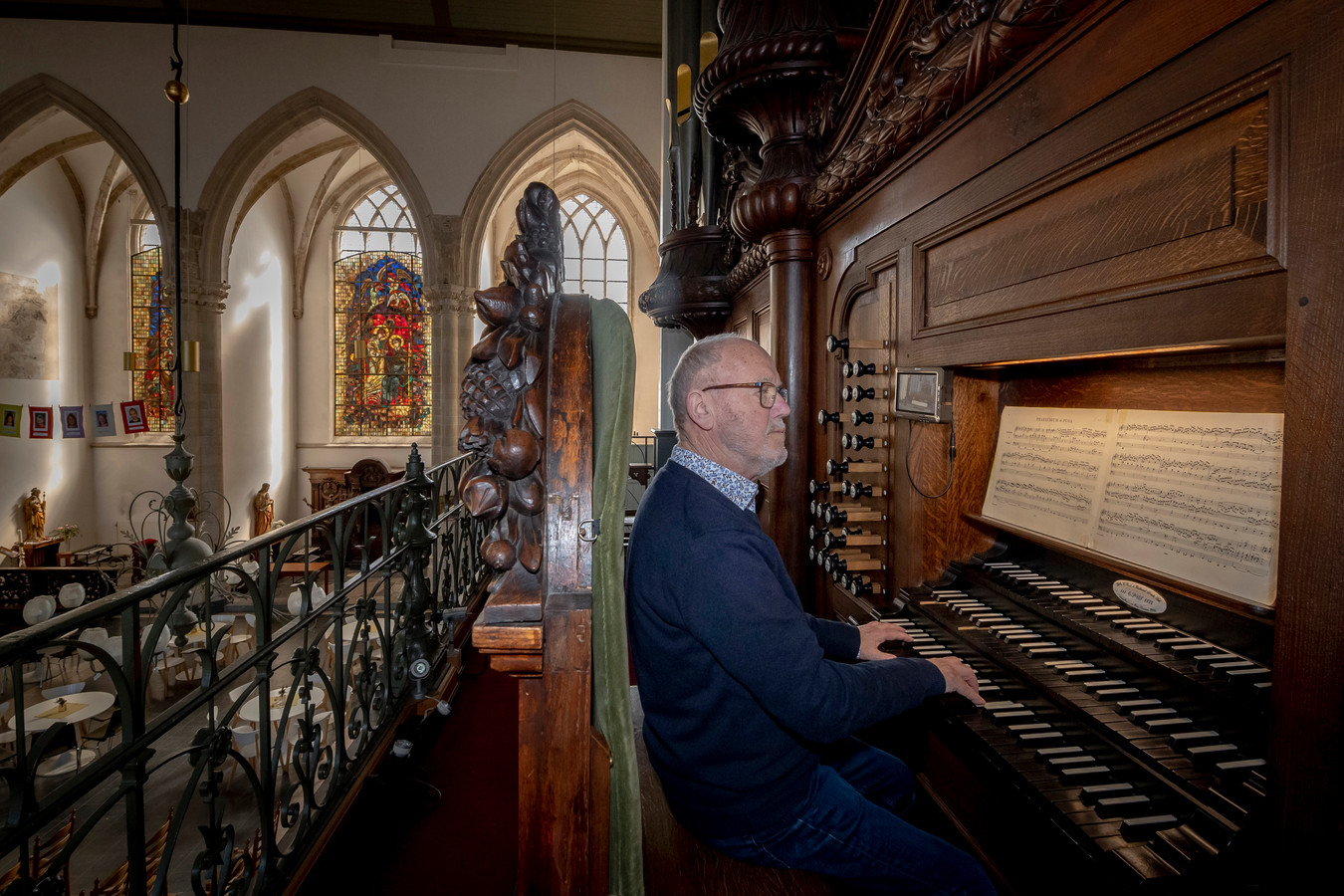 Nog één keer vol op het orgel, dan stopt Rien de Jongh: ‘nog even ...