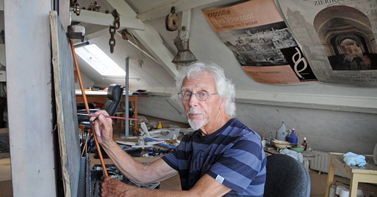Wow, dacht schilder Theo Voorzaat (85) toen mensen hem gingen ontdekken: ‘Er staat gewoon een ...