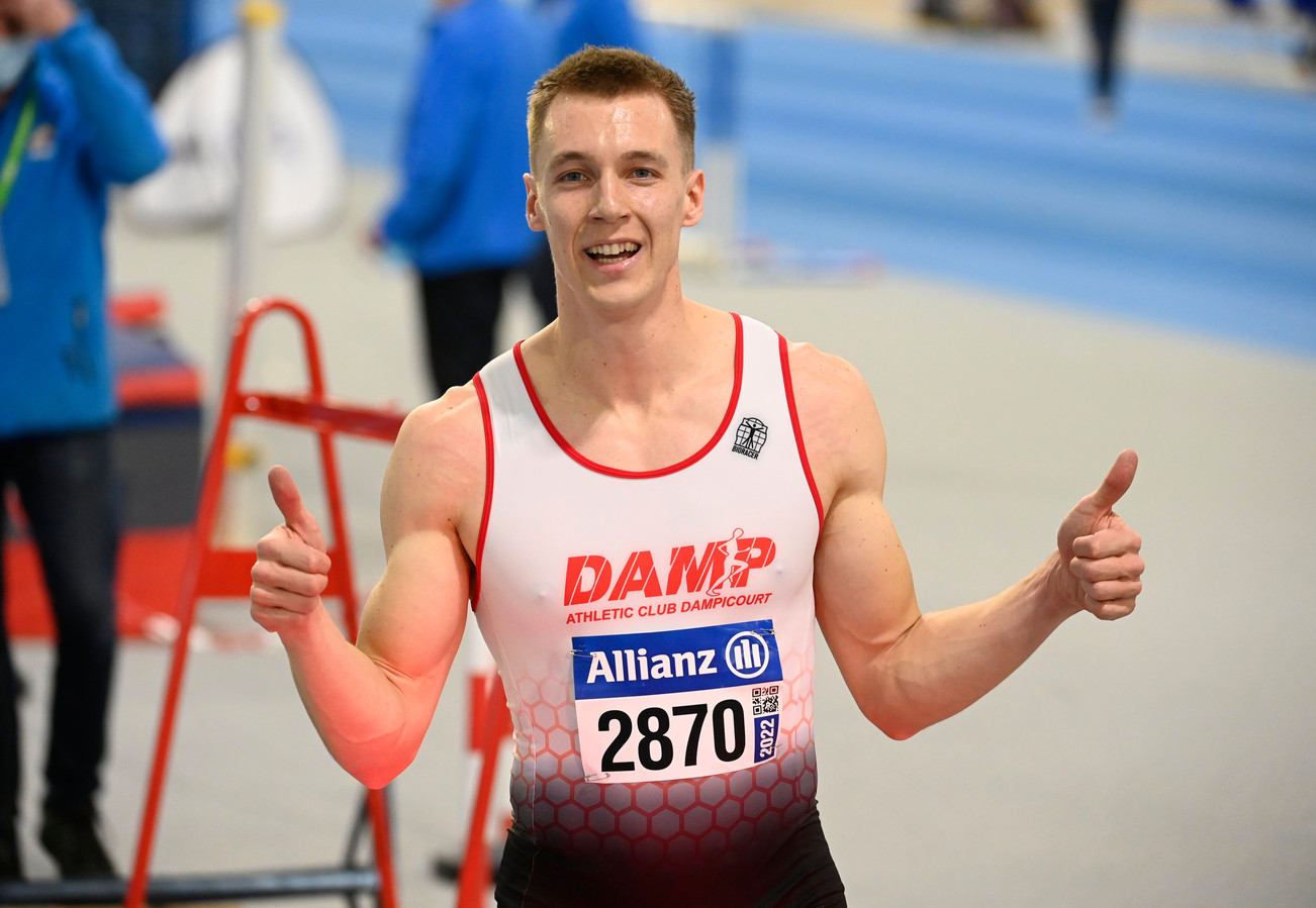 Julien Watrin verbreekt Belgisch record op 400 meter horden en mag naar ...
