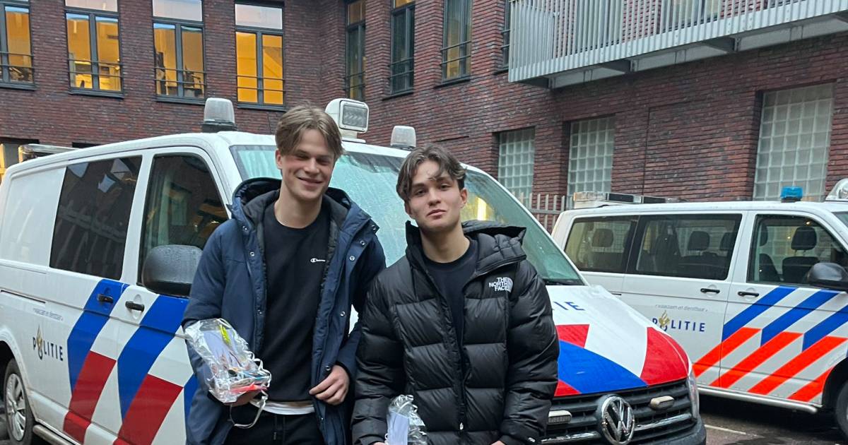Politie dankbaar voor reddingsactie van tieners Tim en André: ‘Jonge ...