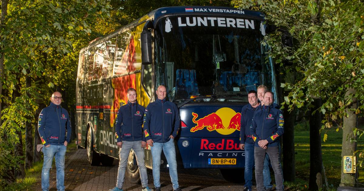 Veluwse racefans bouwen hun eigen Red Bull-bus: ‘Mensen hopen achter ...