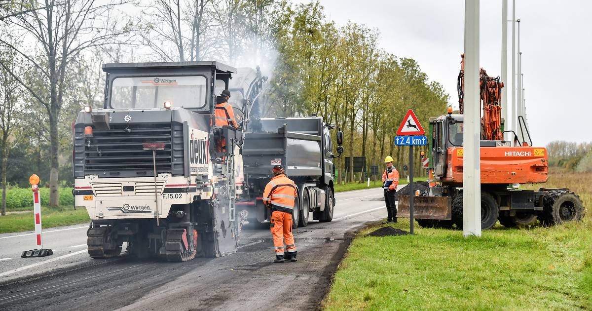 Wegenwerken N41 schieten op: al twee stroken asfalt vernieuwd, zaterdag ...
