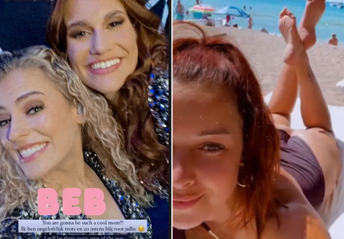 BV 24/7. K3'tje Julia feliciteert Hanne met haar zwangerschap en Lotte Vanwezemael geniet van ...