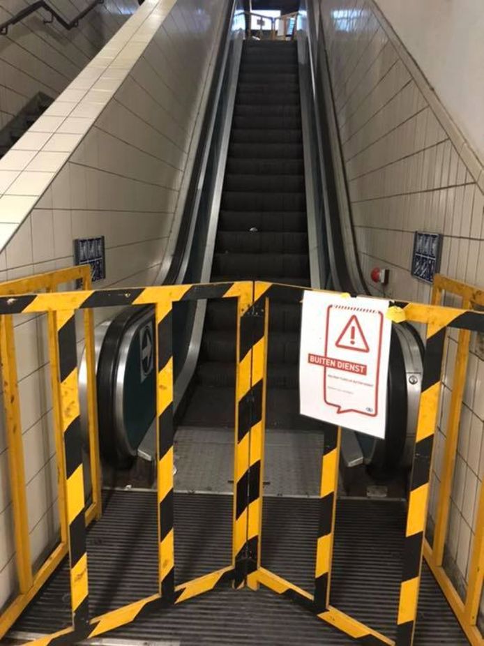 Deze zomer wordt de kapotte roltrap van de Dampoort vervangen | Gent ...