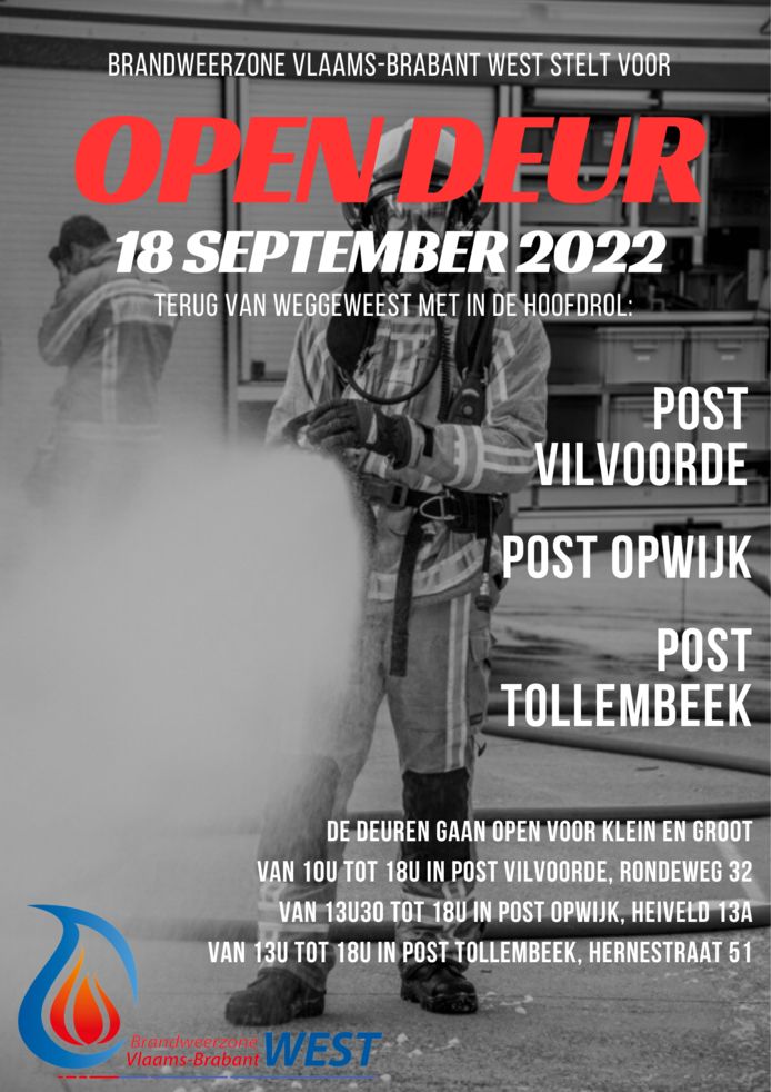 “Eindelijk weer opendeurdagen! Kijk hoe we live een brandende wagen blussen en nog veel meer ...