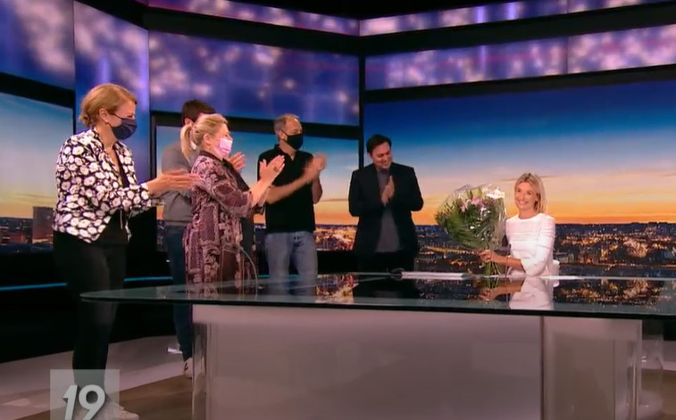 Julie Morelle a présenté son dernier JT sur la RTBF: sa dernière ...