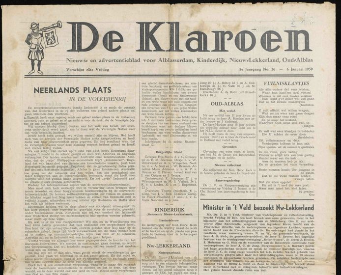 Online grasduinen in oude edities van De Klaroen | Dordrecht | AD.nl