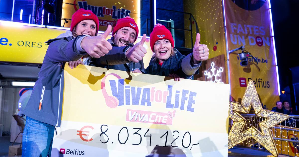 RTBF-actie ‘Viva for Life’ brengt record van 8 miljoen euro op ...