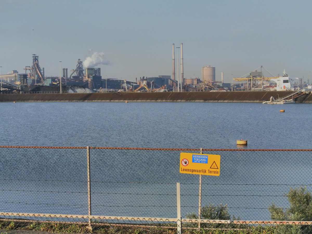 Letterlijk onder de rook van Tata Steel genieten op het strand | Foto ...