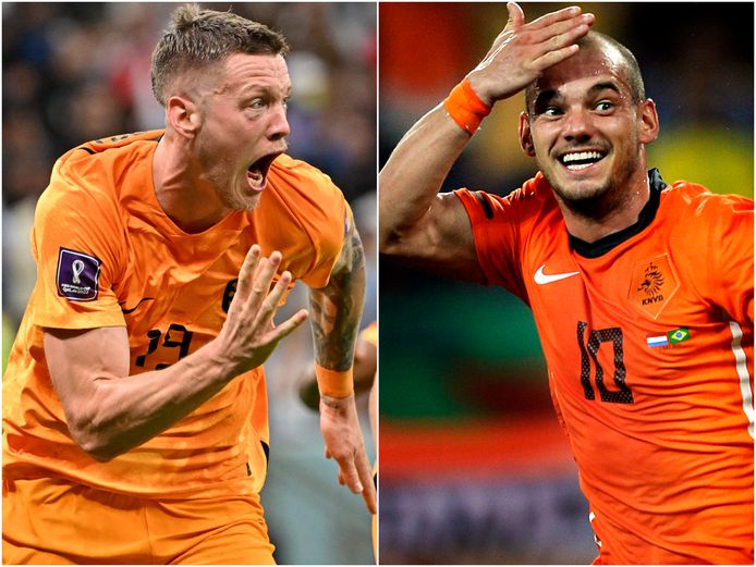 Wout Weghorst evenaart Wesley Sneijder met twee goals in knock-outduel WK | WK voetbal | AD.nl