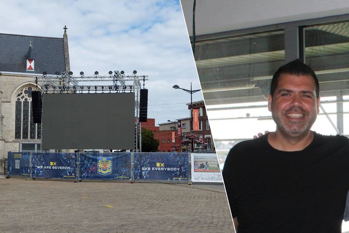 SK Beveren zendt matchen Rode Duivels uit in EK-dorp op Grote Markt ...