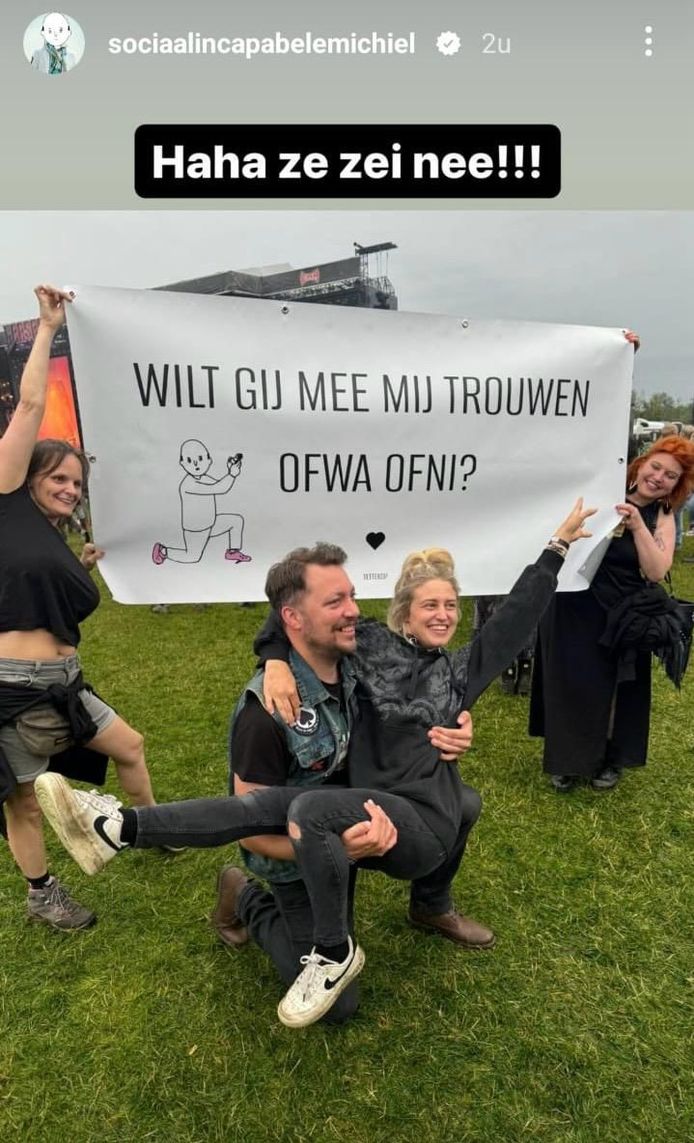 “Ik had hem al hints gegeven, maar was toch helemaal flabbergasted ...