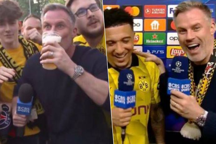 Na acht pinten in ‘Gelbe Wand’: Engelse analist Jamie Carragher ...