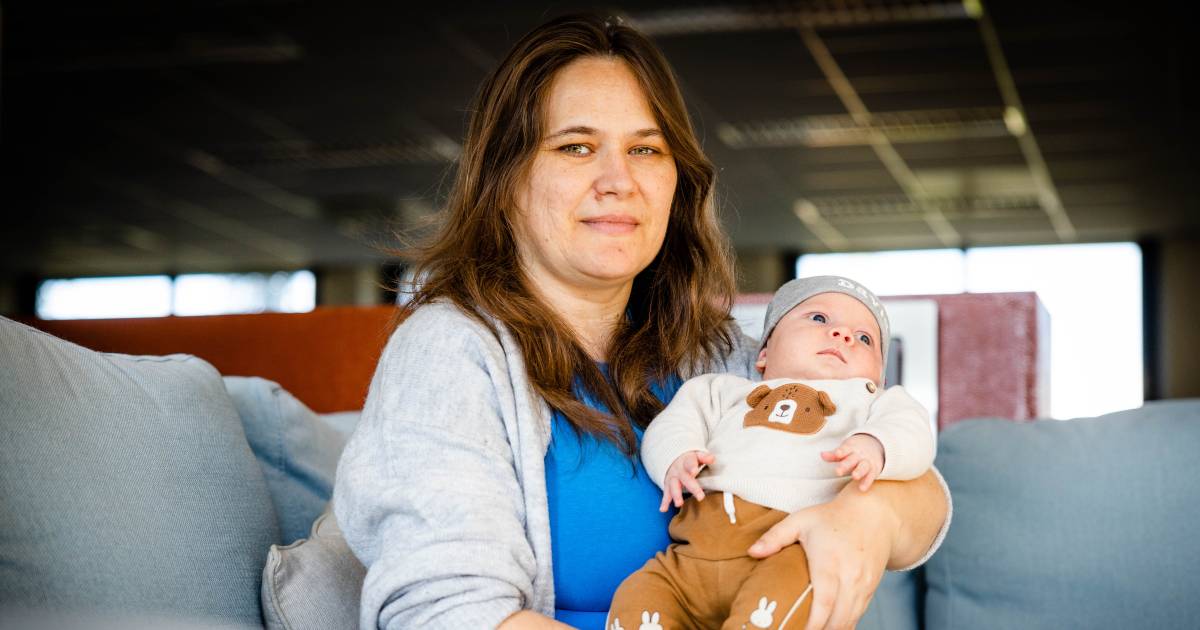 Luibov vluchtte zwanger uit Oekraïne, baby David is nu een lichtpuntje ...