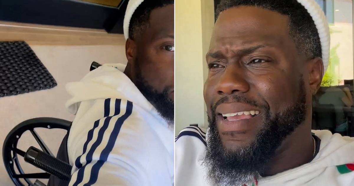 Kevin Hart in rolstoel nadat hij zijn spieren scheurt ... door ...