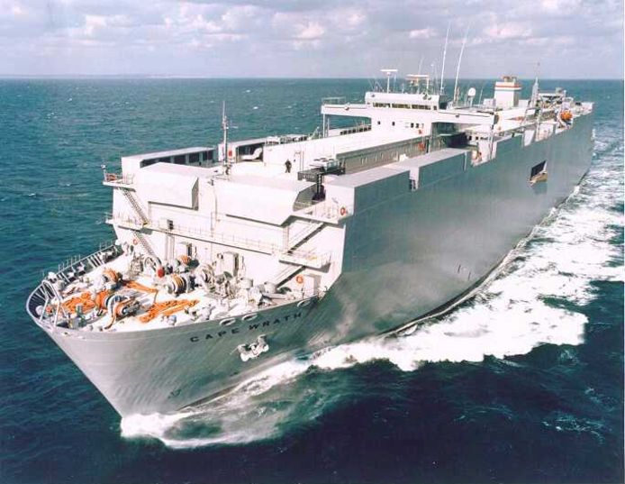 Le navire américain “MV Cape Wrath” est arrivé dans le port de ...