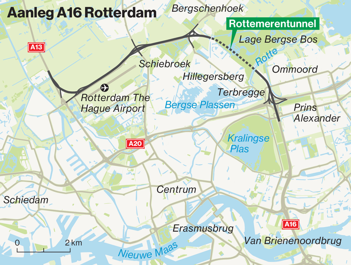 Rijksweg A16 wordt 183 miljoen euro duurder: ‘Hadden ze ’m toch ...