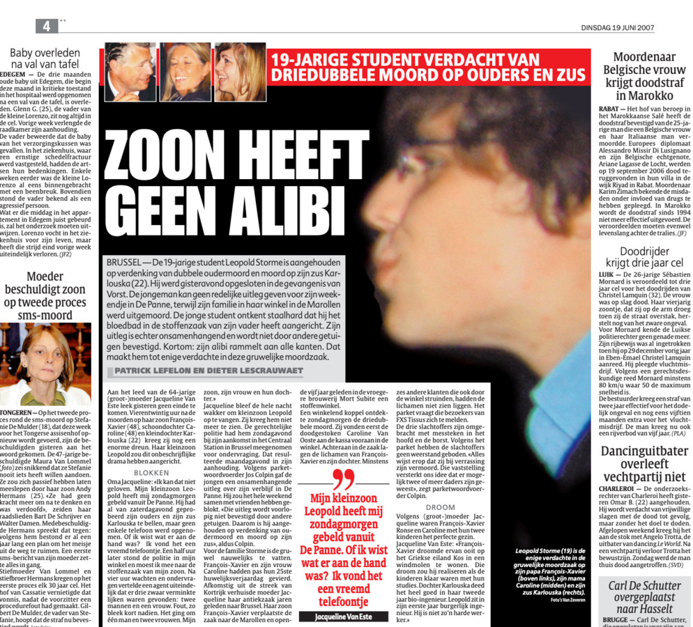 “Ik zweer u dat ik mijn ouders en zus niet vermoord heb”: Leopold ...